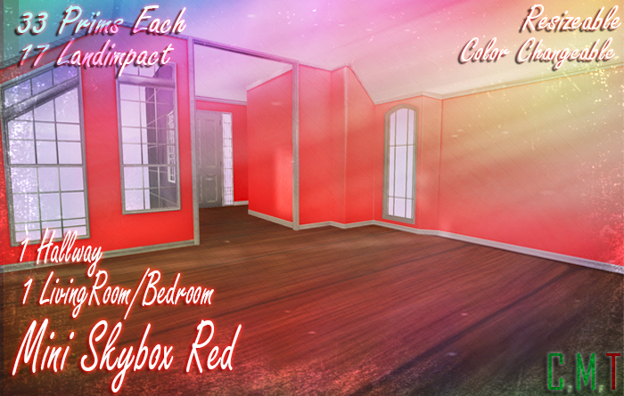 Second Life Marketplace - Strange Merchant - Mini Skybox Red